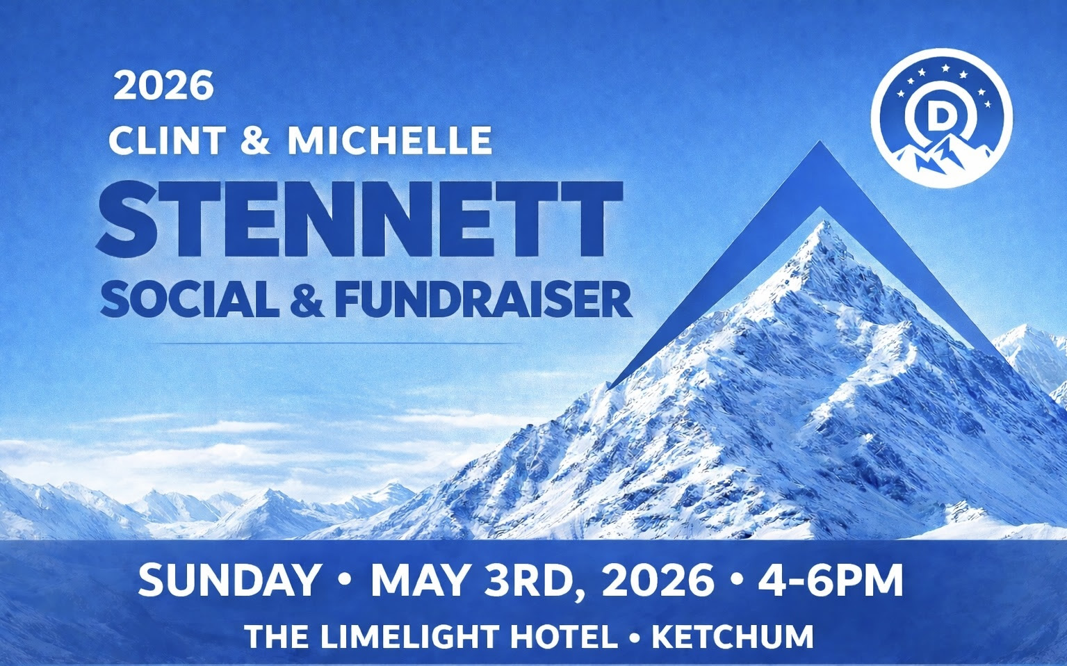 Annual Clint & Michelle Stennett Social Fundraiser | Idaho Democratic Party